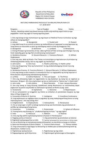 AP8 Q4 Module 1 - 8 Araling Panlipunan Ikaapat na Markahan – Modyul 1 ...