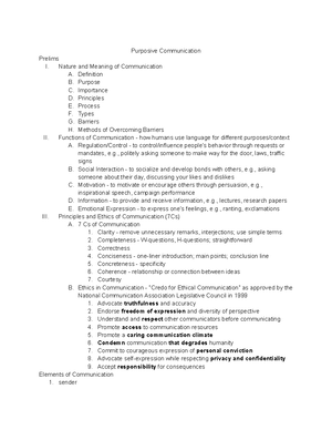 Purposive Communication: Background and Rationale - Importance of ...
