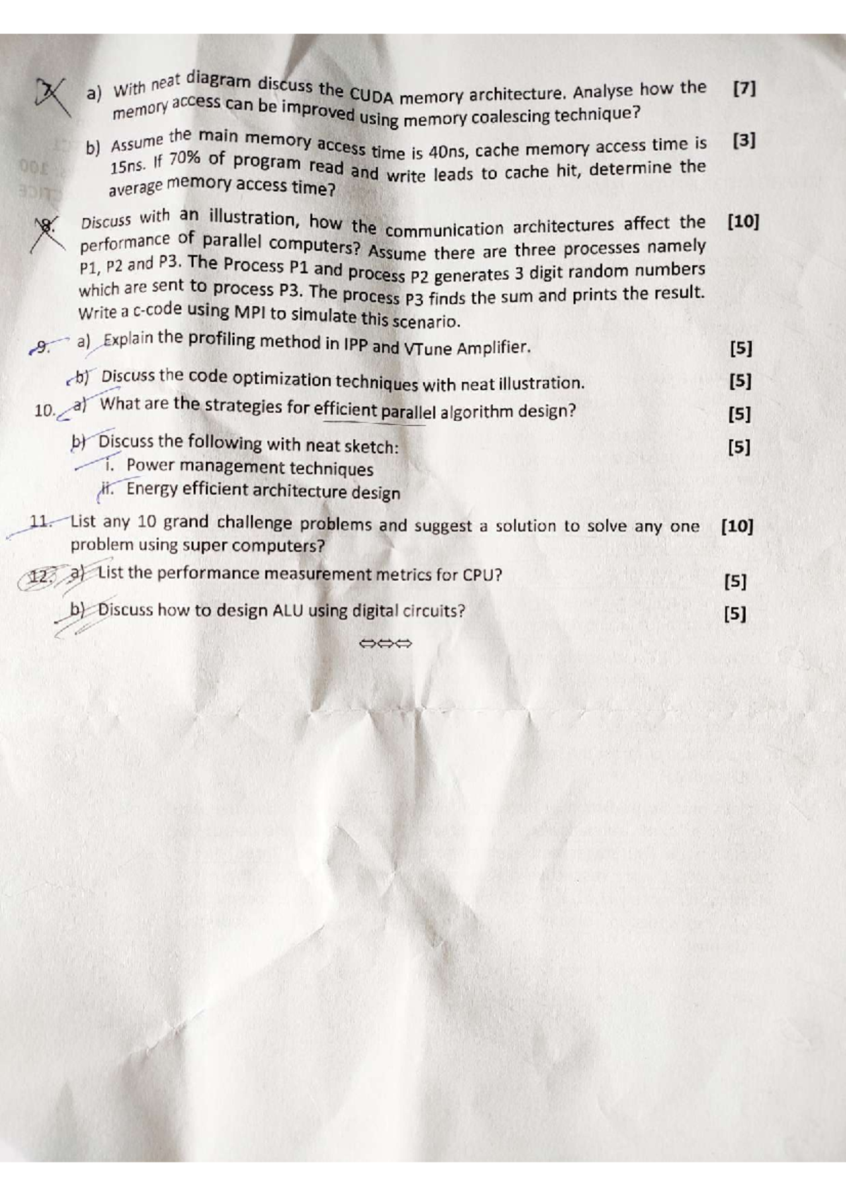 COA FAT PART-2 - FAT Question paper - Computer Architecture and ...