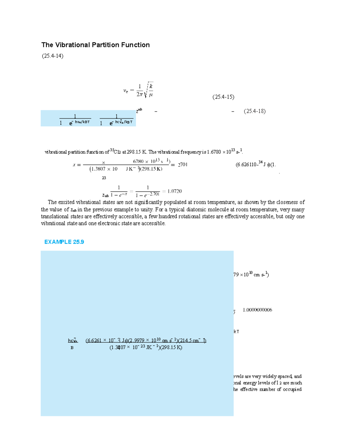 The Vibrational Partition Function - The Vibrational Partition Function ...