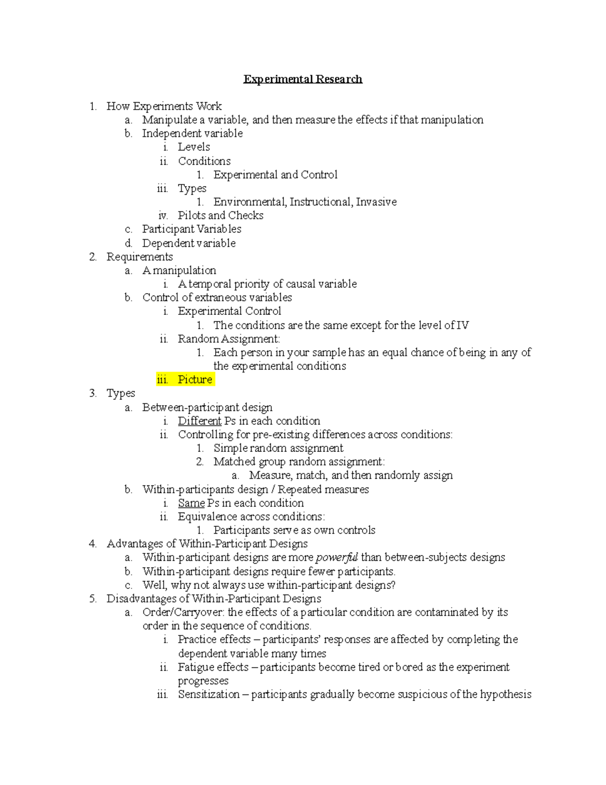 Experimental Research Notes From Class Experimental Research How experimental-research-notes-from-class-experimental-research-how