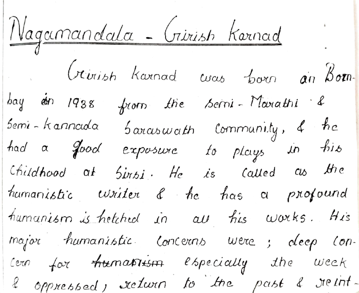 Girish Karnad's Nagamandala - aqumandala - UTirish Karnad Ouibh Kornad ...