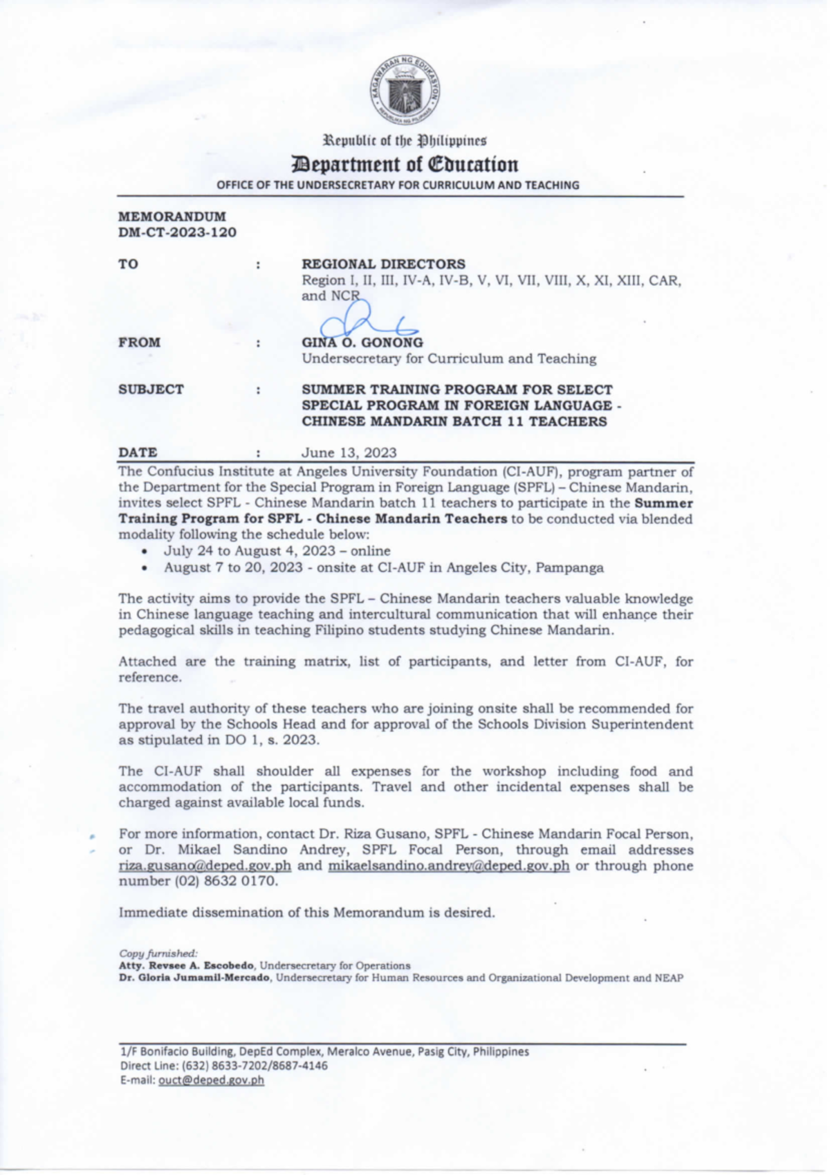 Summer-Training-Program-for-Select-SPFL-Chinese-Mandarin-Batch-11 ...