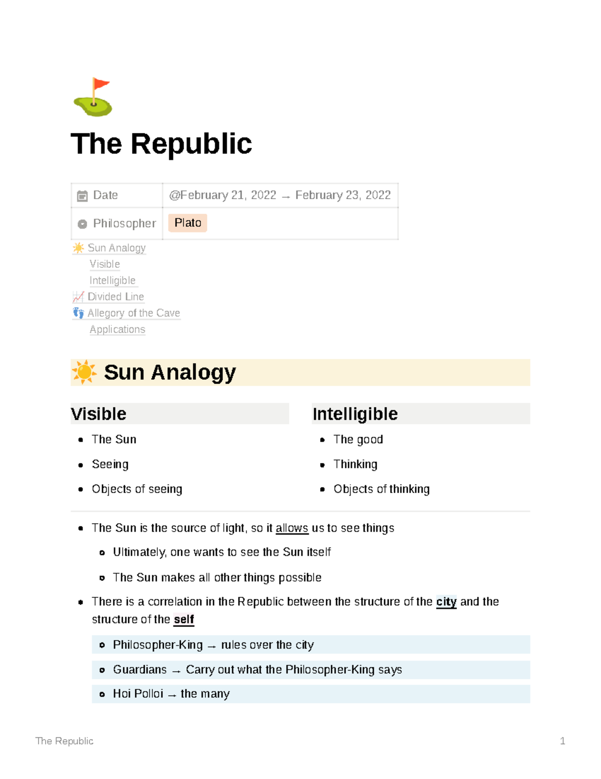 The Republic - Dr. Jack Purcell - ⛳ The Republic Date Philosopher Plato ...