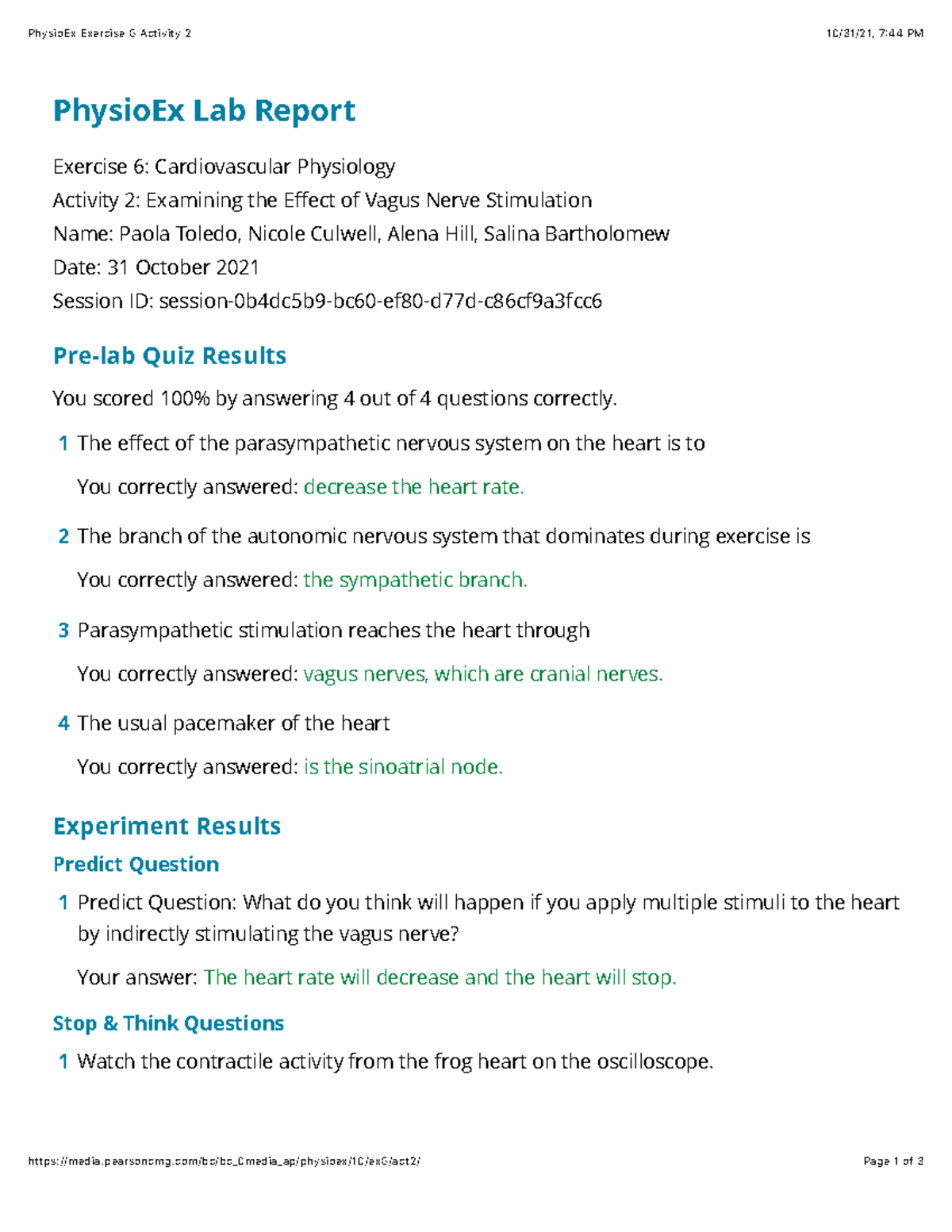 Physio Ex Exercise 6 Activity 2 - pearsoncmg/bc/bc_0media_ap/physioex ...