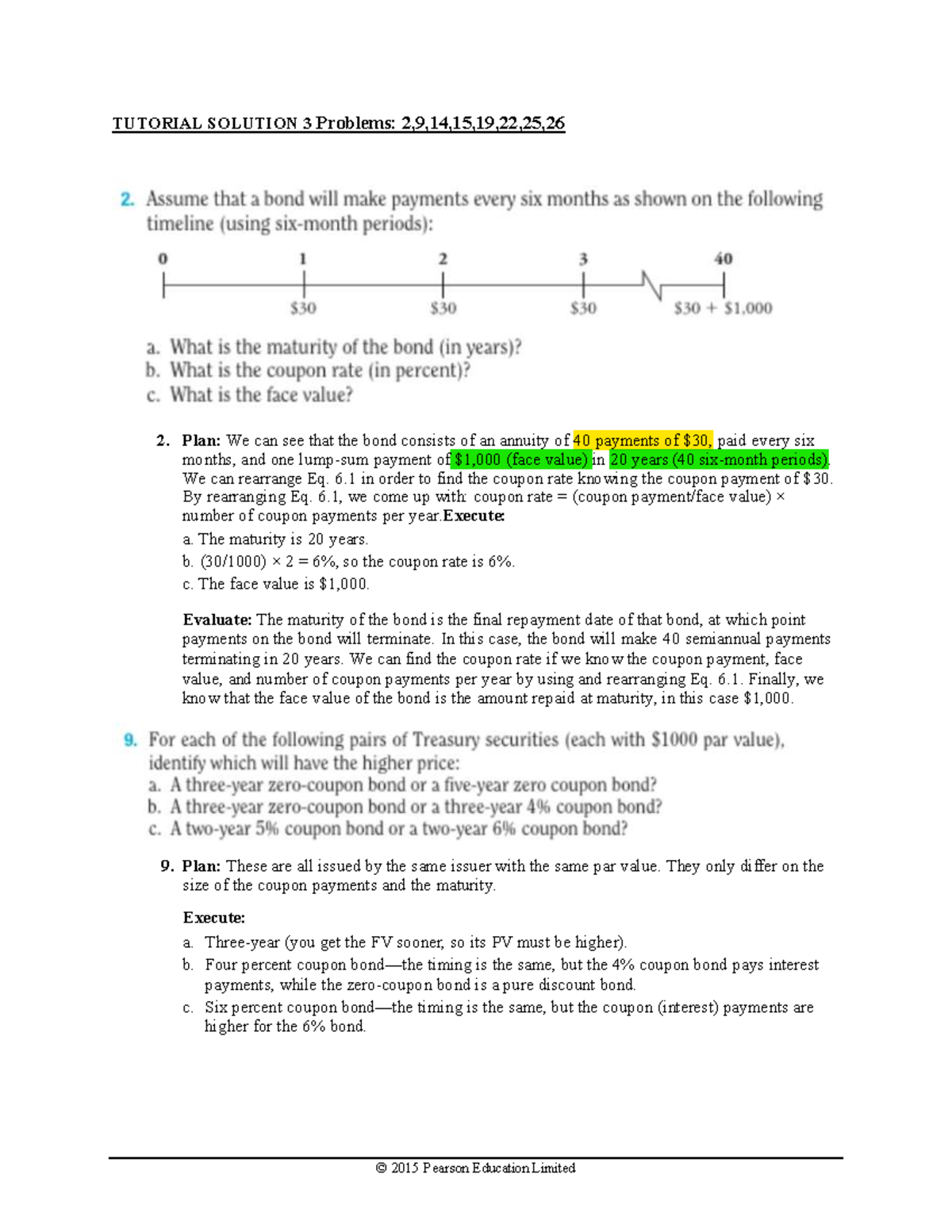Practice / tutorial 3 - TUTORIAL SOLUTION 3 Problems: 2,9,14,15,19,22 ...