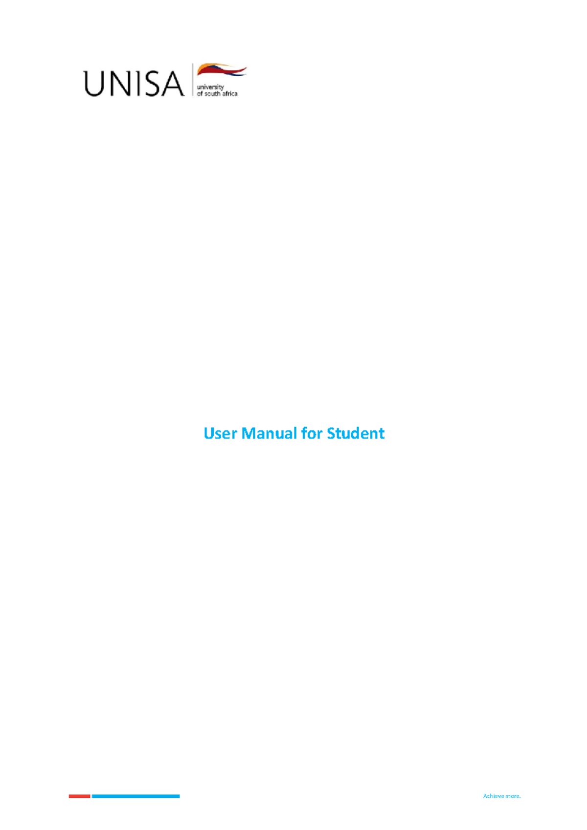 User Manual for Student - User Manual for Student Contents Logging into ...