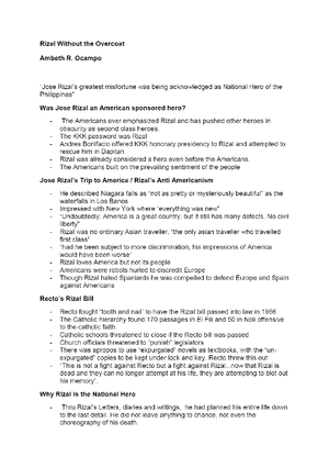 Constantino-The Rizal Law and the Catholic Hierarchy - Page 1 of 3 pp ...