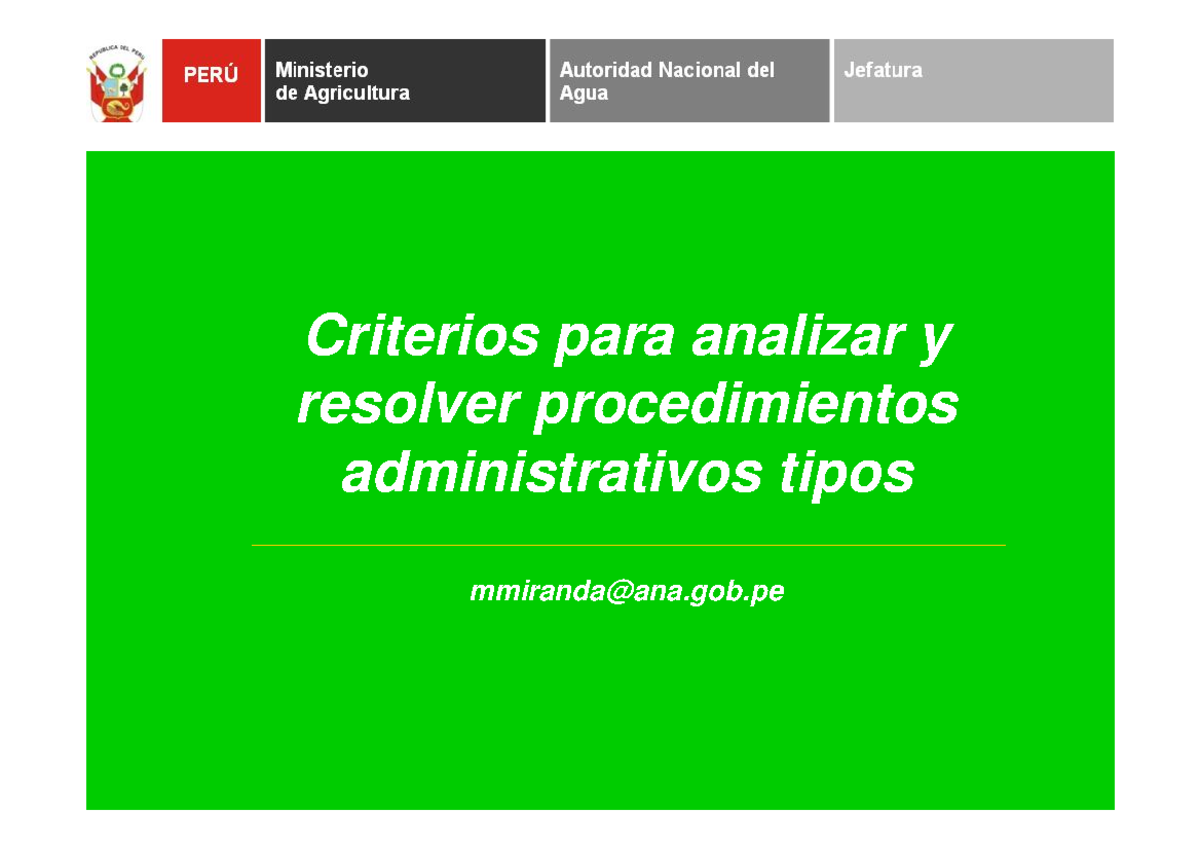 Criterios procedimientos administrativo tipos 0 0 2 - Criterios para ...