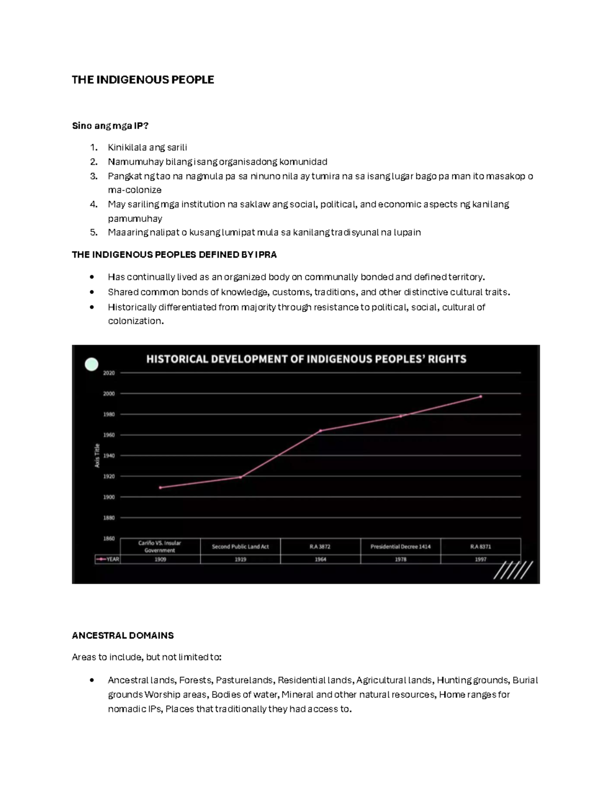 Reading in Philippine History IP reviewer - THE INDIGENOUS PEOPLE Sino ...