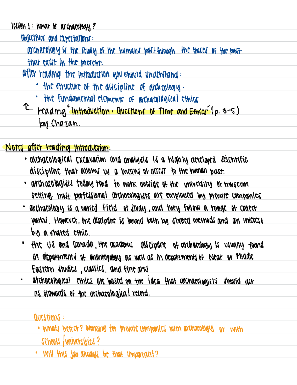 Lesson 1: What is archaeology - lisson 1:Whatis archaeology? Objectives ...