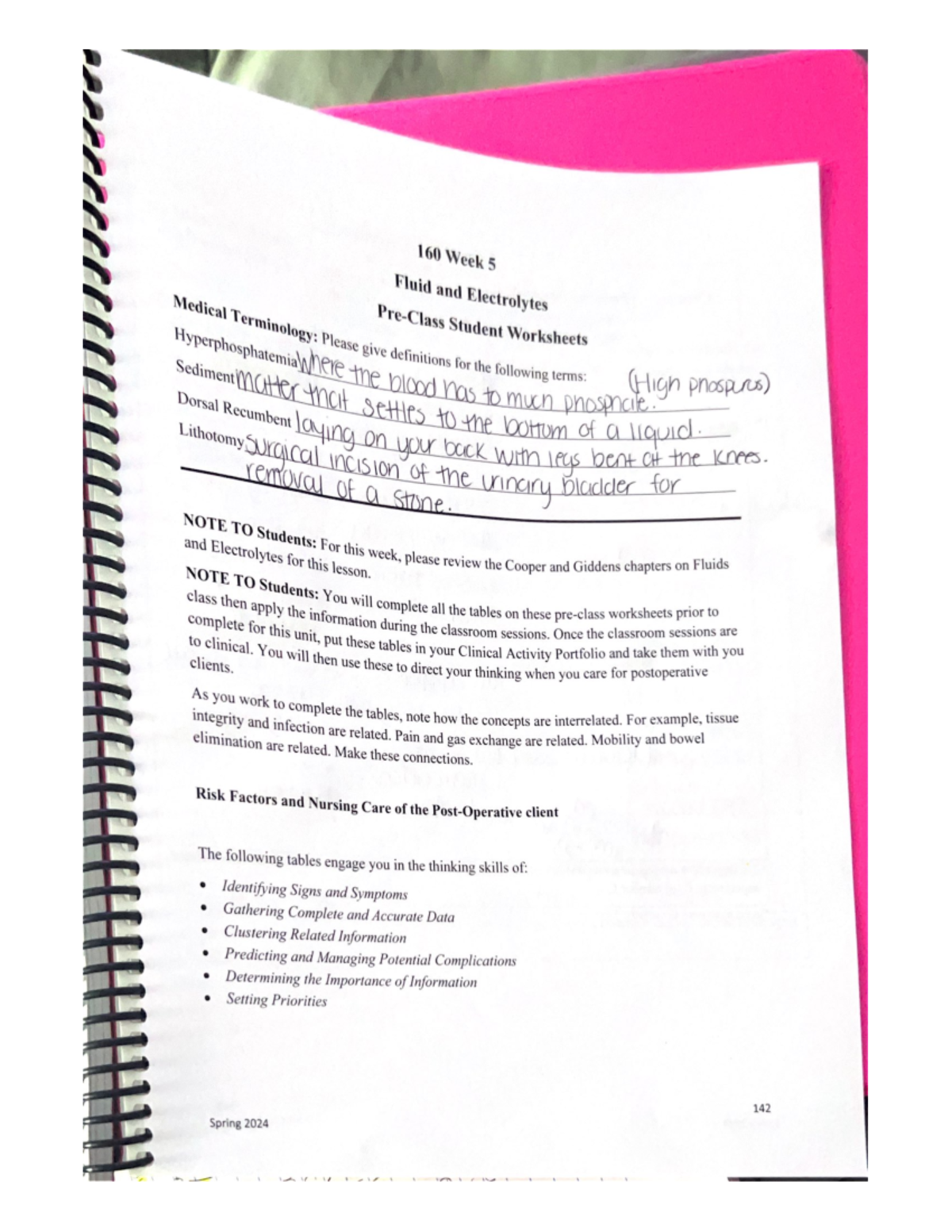 160 Week 5 - Homework - NUR 160 - Studocu