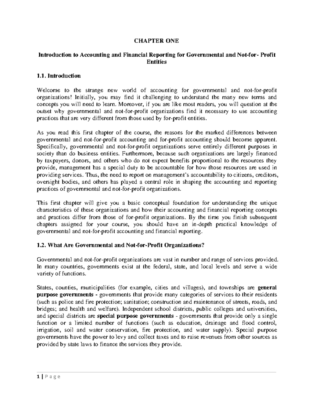 Ch-1 - accounting for public sector chapter one - CHAPTER ONE ...