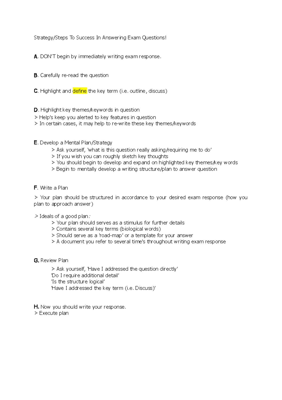 How To - Long Answer Q's - Short and understandable guide to preparing ...