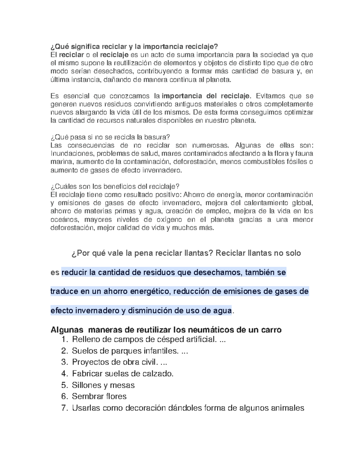 Qué significa reciclar y la importancia reciclaje - Es esencial que ...