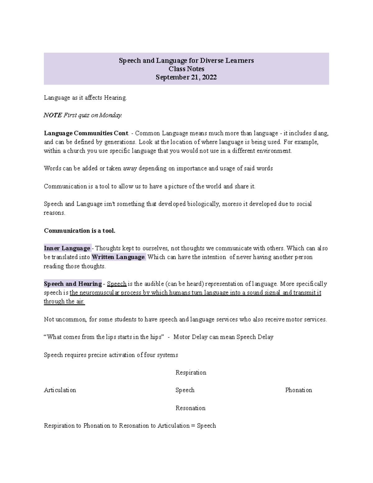 September 21, 2022 - Theory of Mind, Aspects of Language, Physical ...