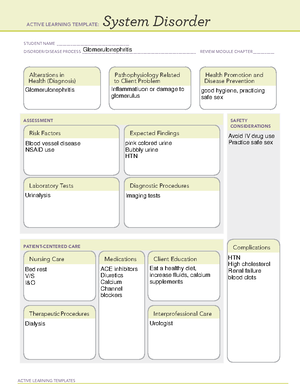 ATI System Disorder- Colorectal Cancer - STUDENT NAME: Stacy Cook ...