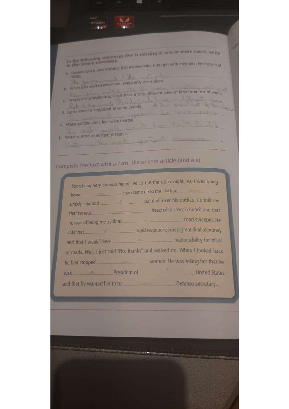 atividade wizard W12 não está corrigido ainda - In the following ...