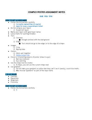 Cheatsheet - Summary Computer Science - 1033 - Studocu