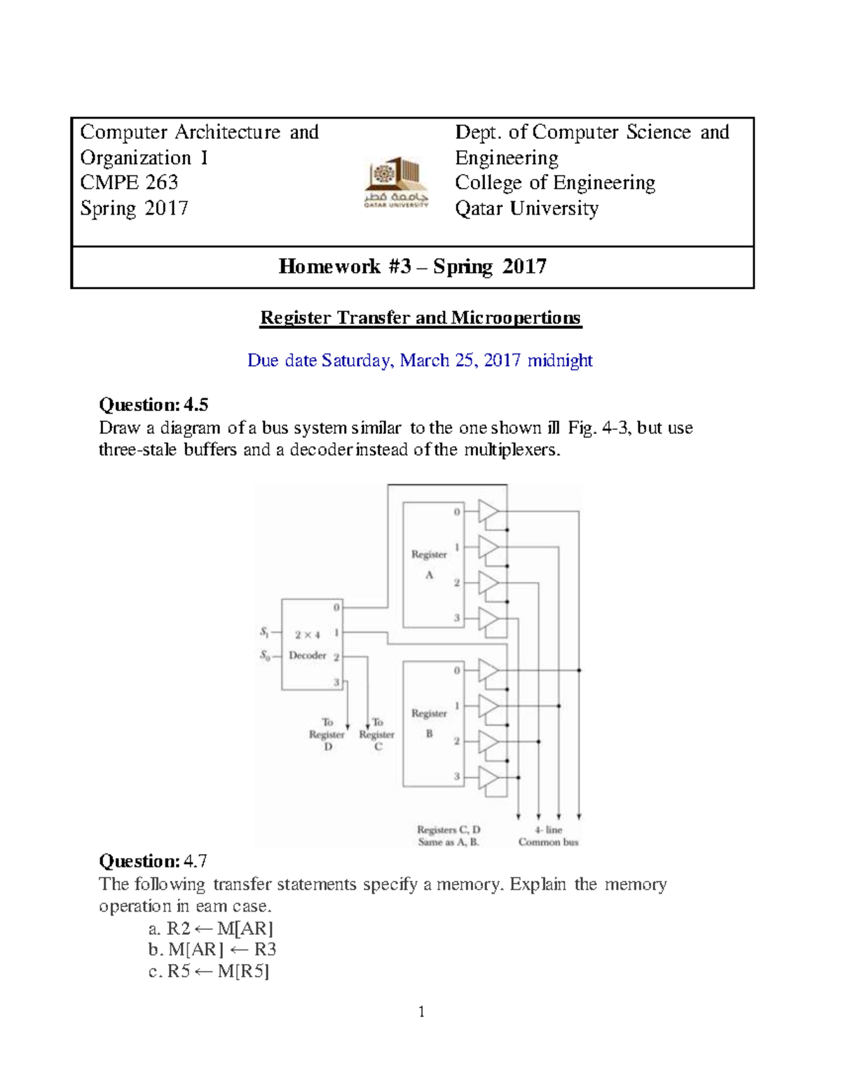 CMPE263-Homework 3 Sample Solution - Computer Architecture and Organization I CMPE 263 Spring ...