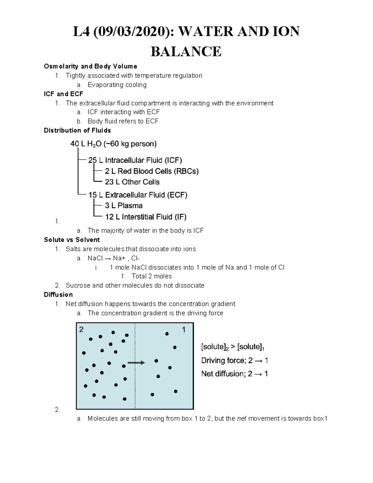 L4 - Water AND ION Balance I - L4 (09/03/2020): WATER AND ION BALANCE ...
