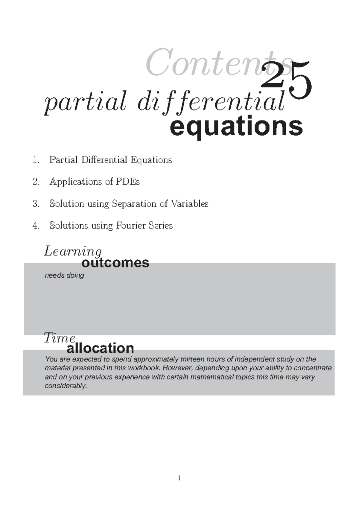 25 1 par diff eqns - Worksheets - ContentsContents partial differential equations ####### 1 ...
