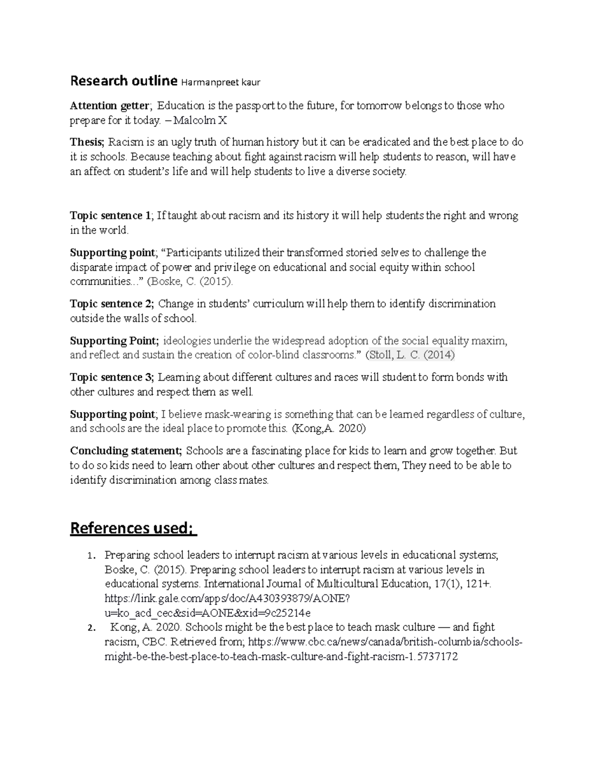 R outline harman - BUSINESS - Research outline Harmanpreet kaur ...