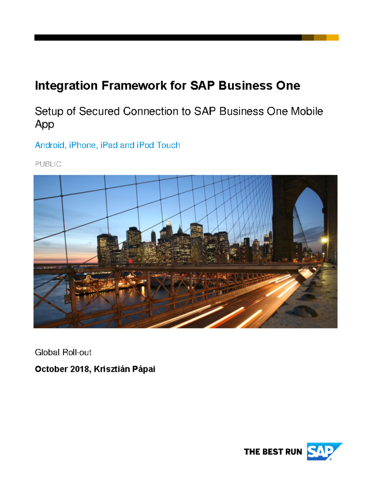 Setup Secured Connectivity to SAP Business One Mobile App - Integration ...