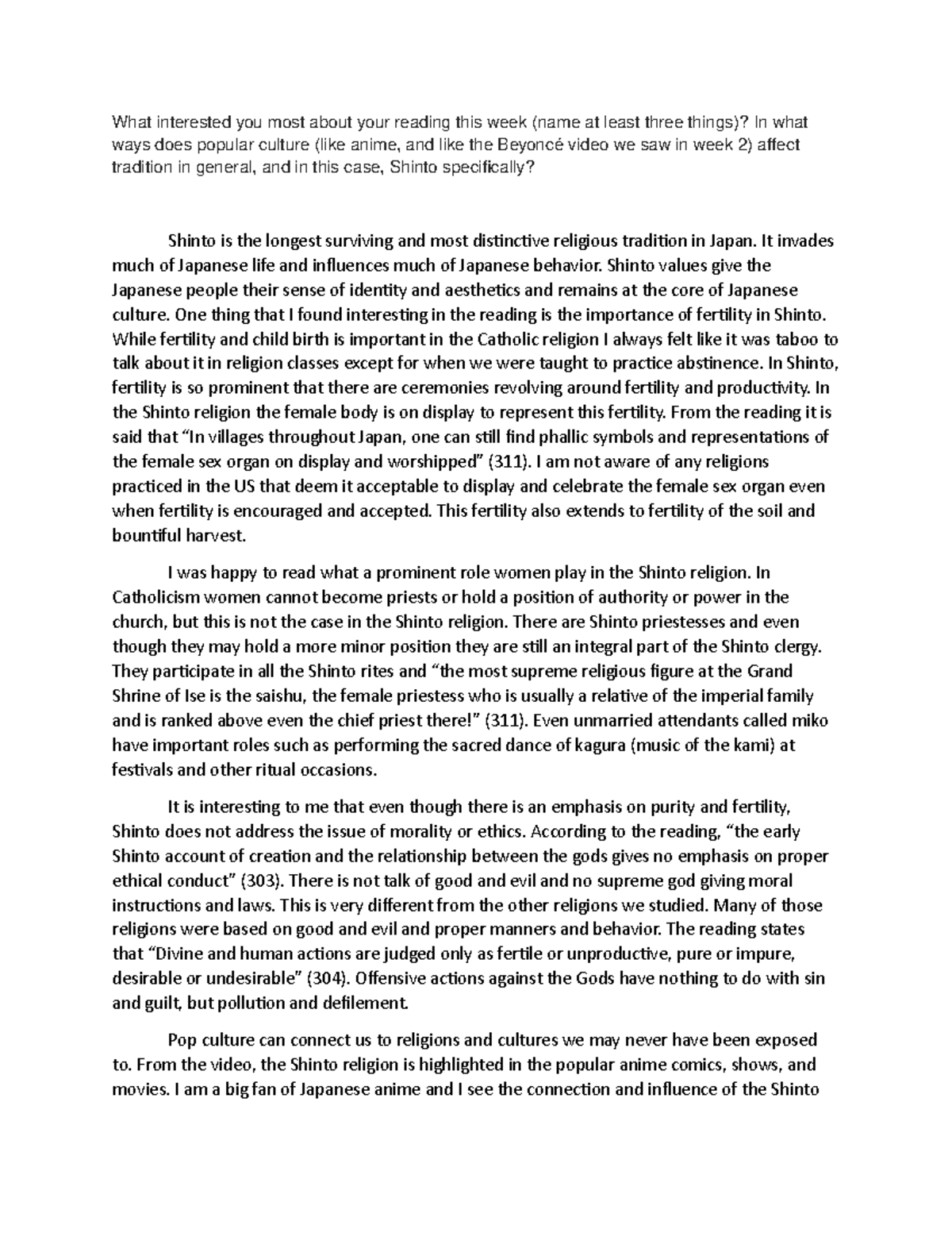 Shinto - Summary God Is Not One - God Is Not One - What interested you ...