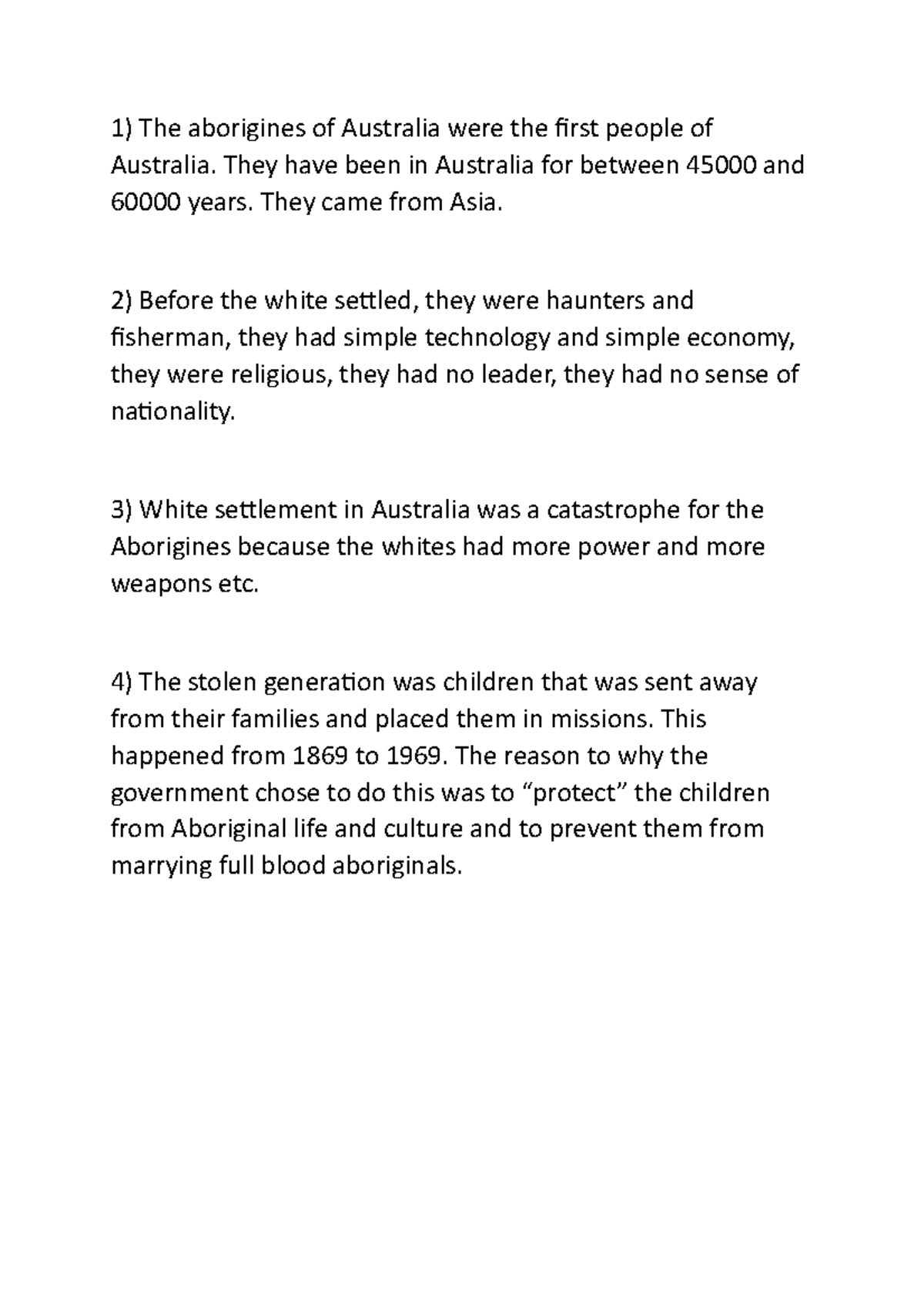 oppgaver om the aborigines - The aborigines of Australia were the first ...
