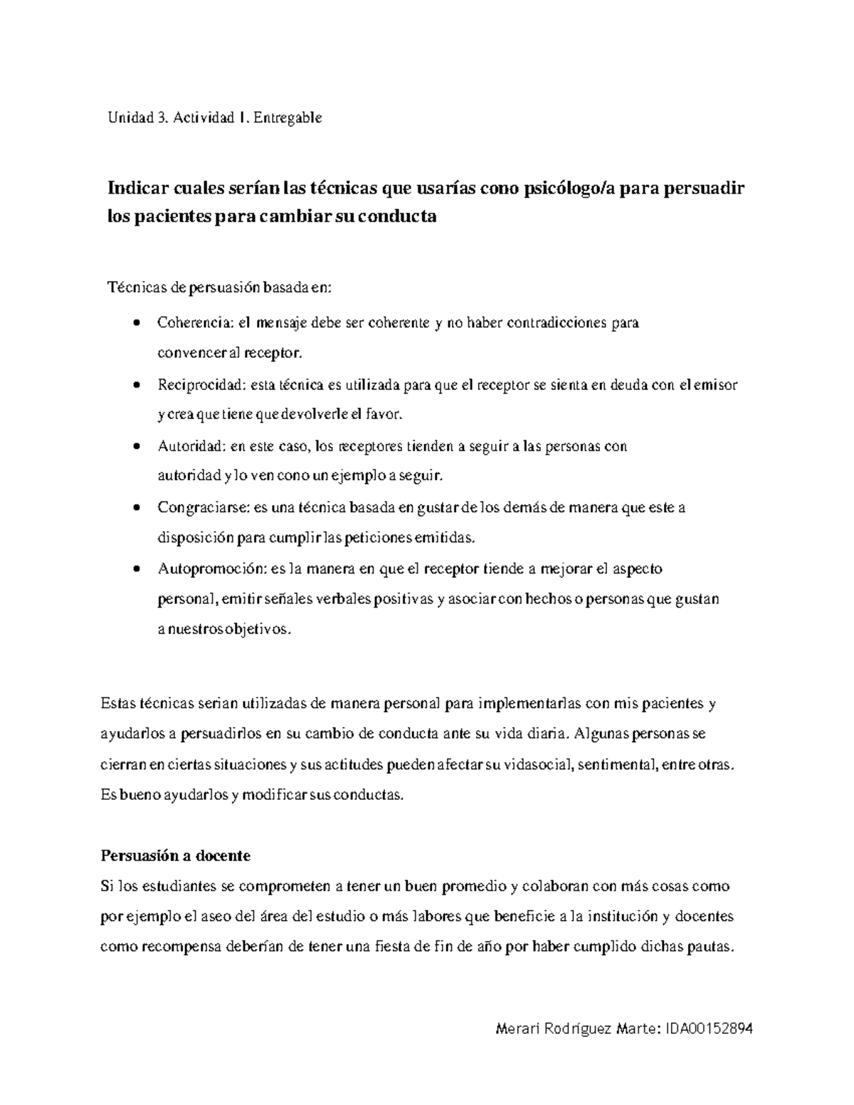 (Unidad 3 actividad 1) - Merari Rodríguez Marte: IDA Unidad 3 ...