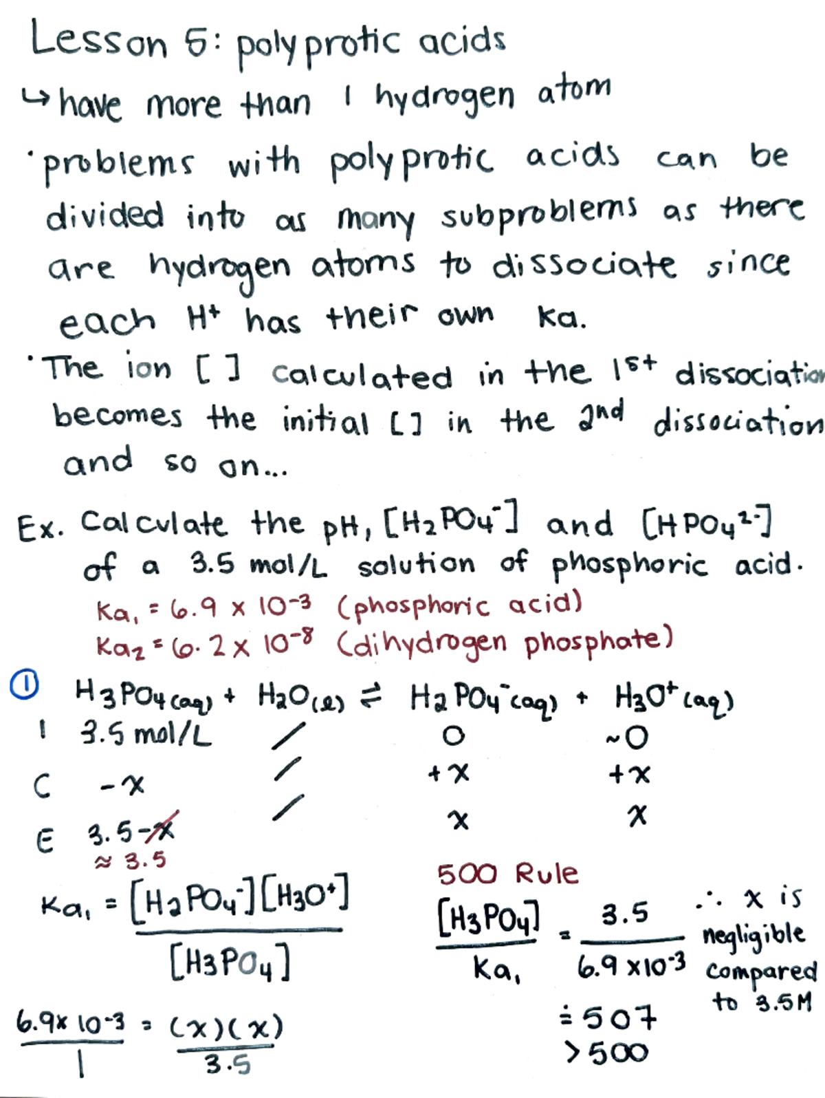 Lesson 6 Polyprotic Acids - hove more than Ihydrogen atom Lesson 5 ...