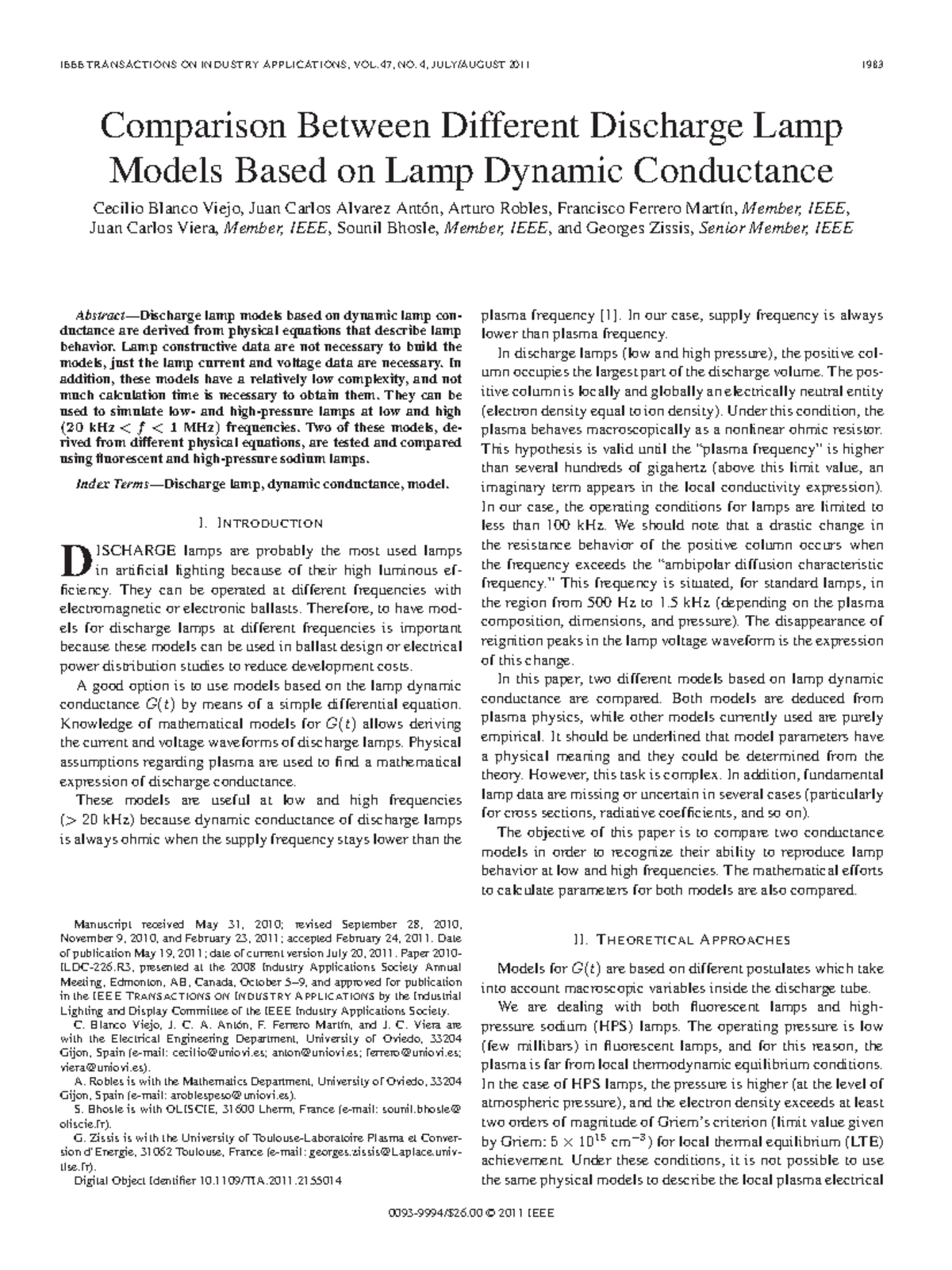 Comparison Between Different Discharge L - Comparison Between Different ...
