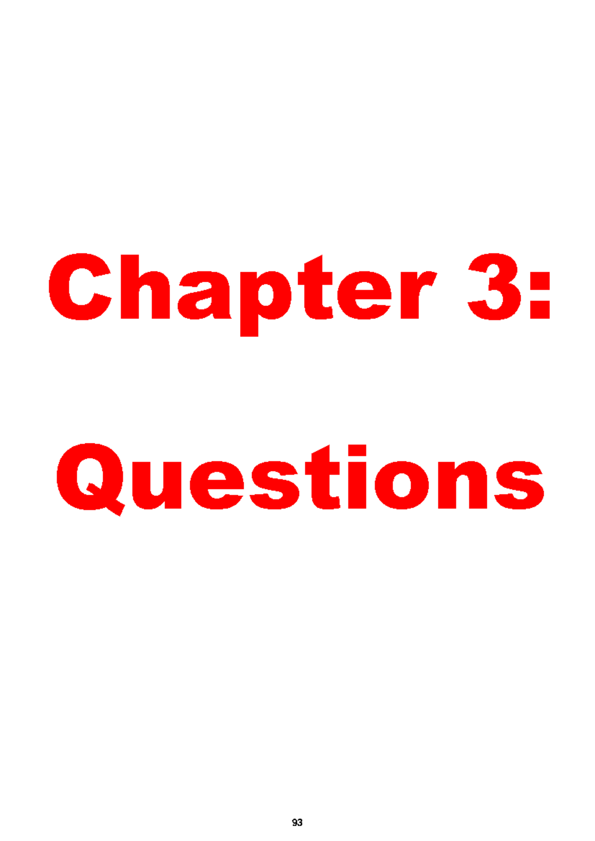 3&4&5 - Some notes for next session - Chapter 3: Questions 3 - 1 ...