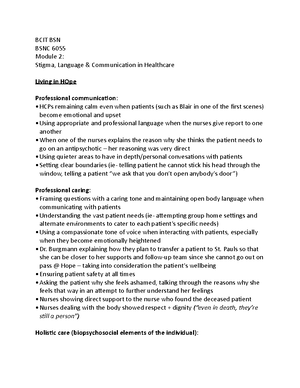 Module 4 Summary - BSN PROGRAM BSNC 6055 Module 4 Diffusing Anger ...