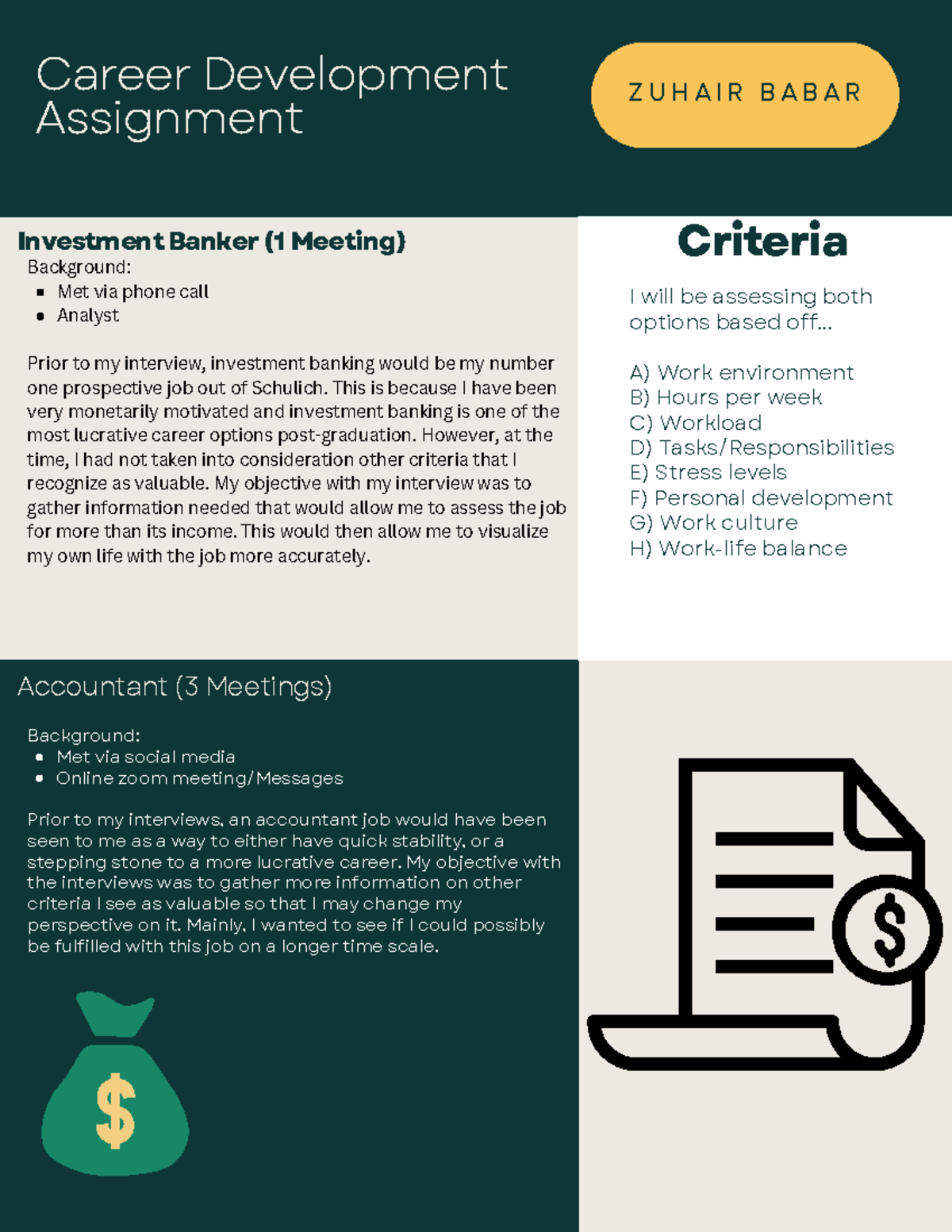 Green Modern Profesional Business One Page Flyer - Where Investment ...