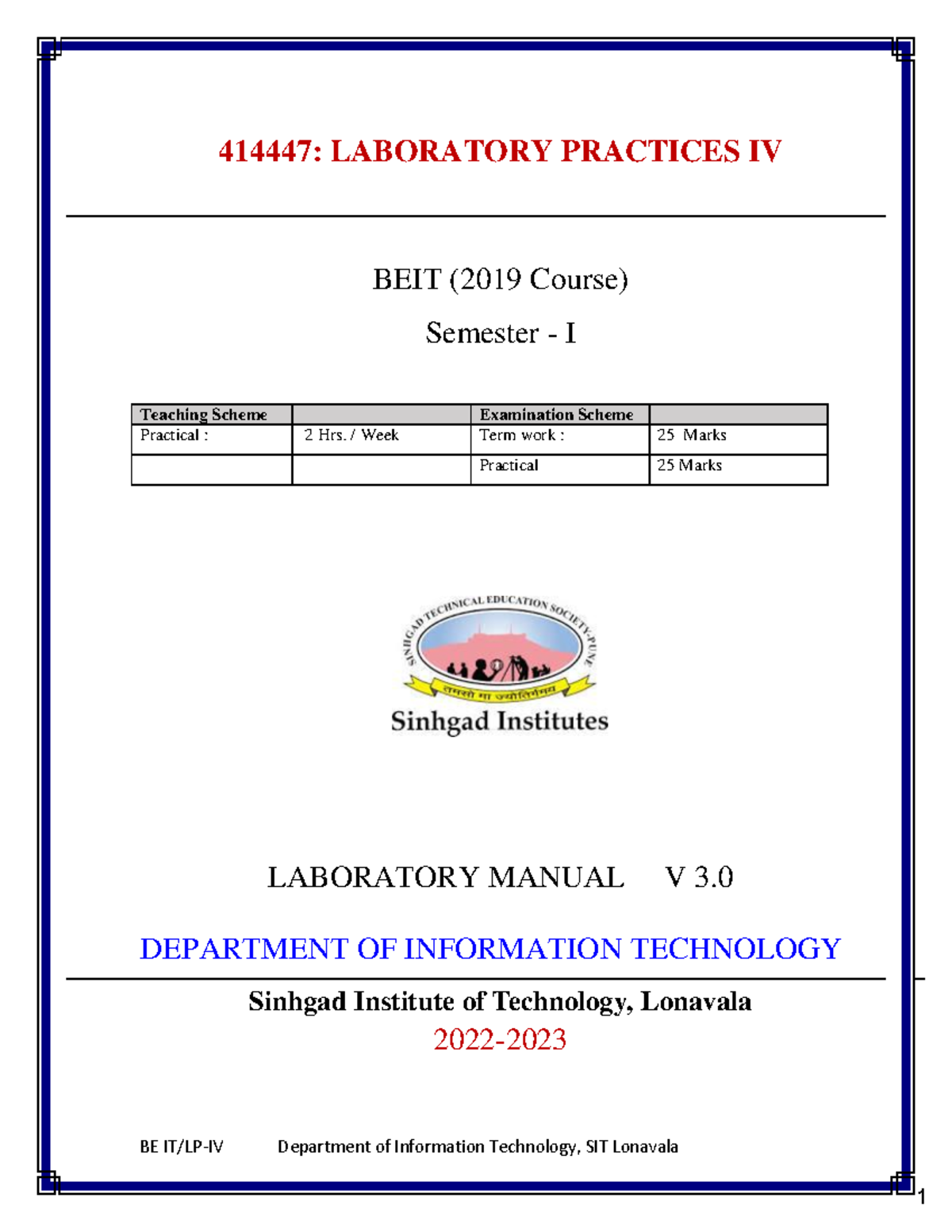 Deep Learning 2019 course LP IV Lab Manual - BE IT/LP-IV Department of ...