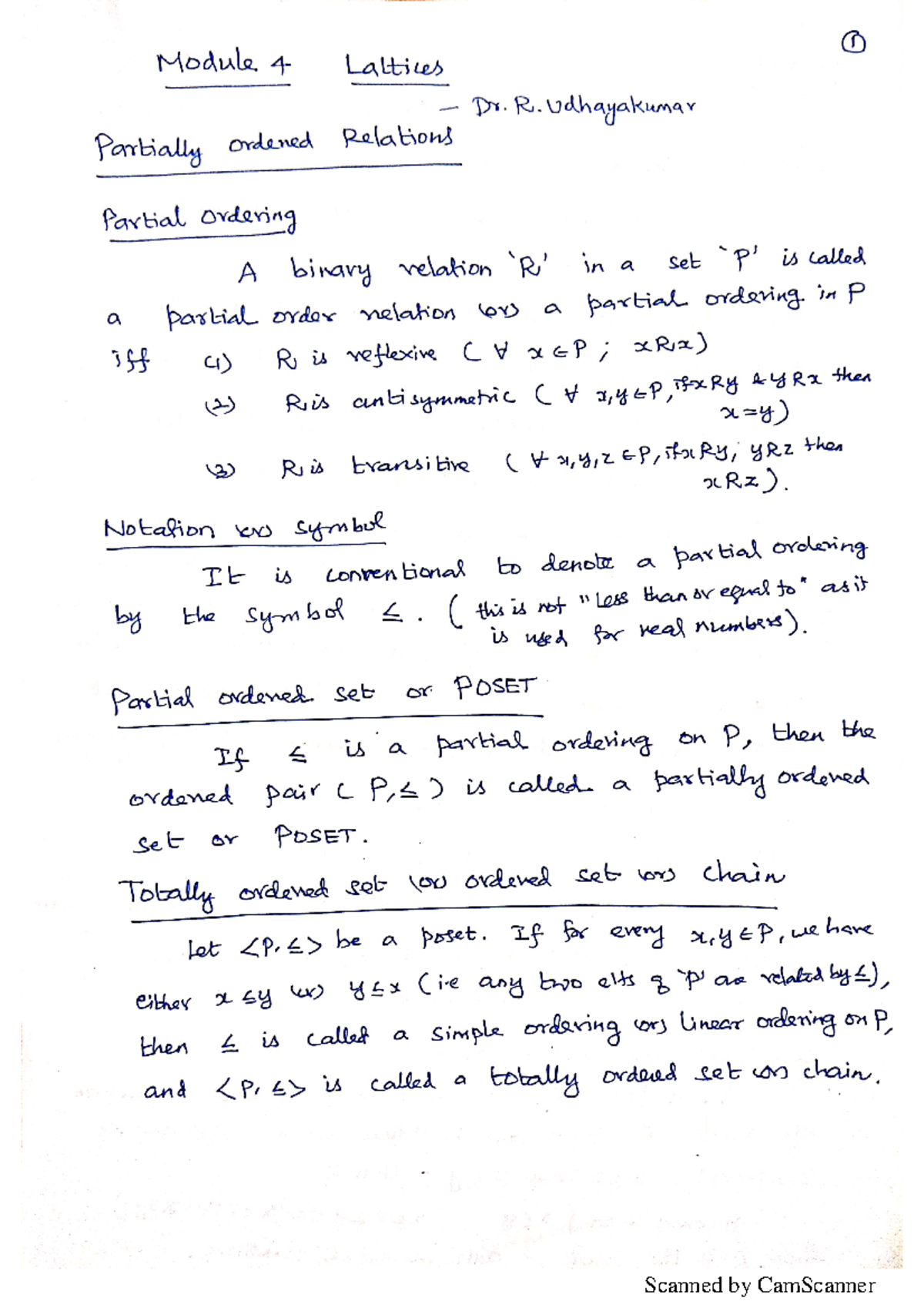Module 4 Lattices Part 1 - Discrete Mathematics - Studocu
