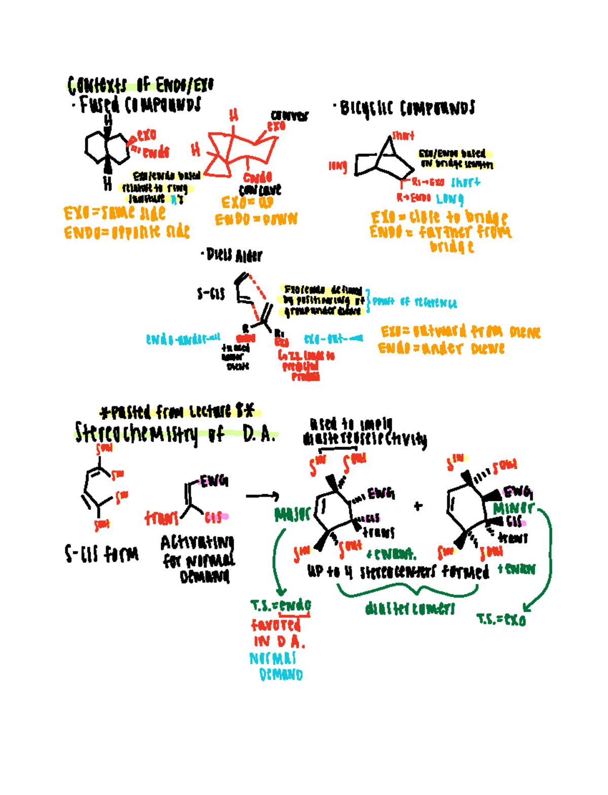 215 Lecture 6 - CONTEXTSOF ENDO EXO Fused COMPOUNDS É Ya yyffeinrex B ...