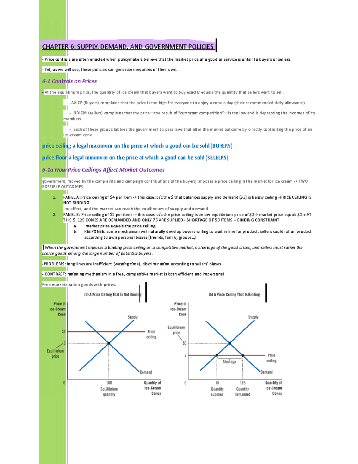 Introduction to Microeconomics by Gregory Mankiw (9e): Chp 6, 7, 10, 11 ...