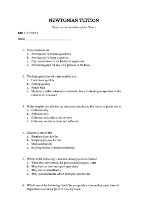 Cie as biology 9700 theory v1 znotes - TABLE OF CONTENTS 2 CHAPTER 1 ...
