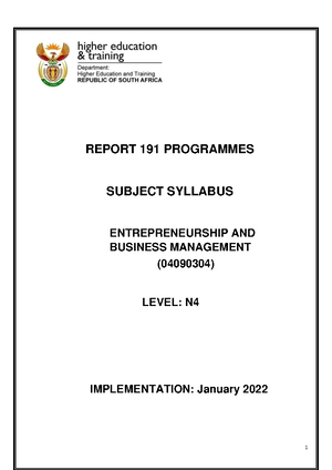 N5 Entrepreneurship and Business Management Paper 2 November 2020 ...