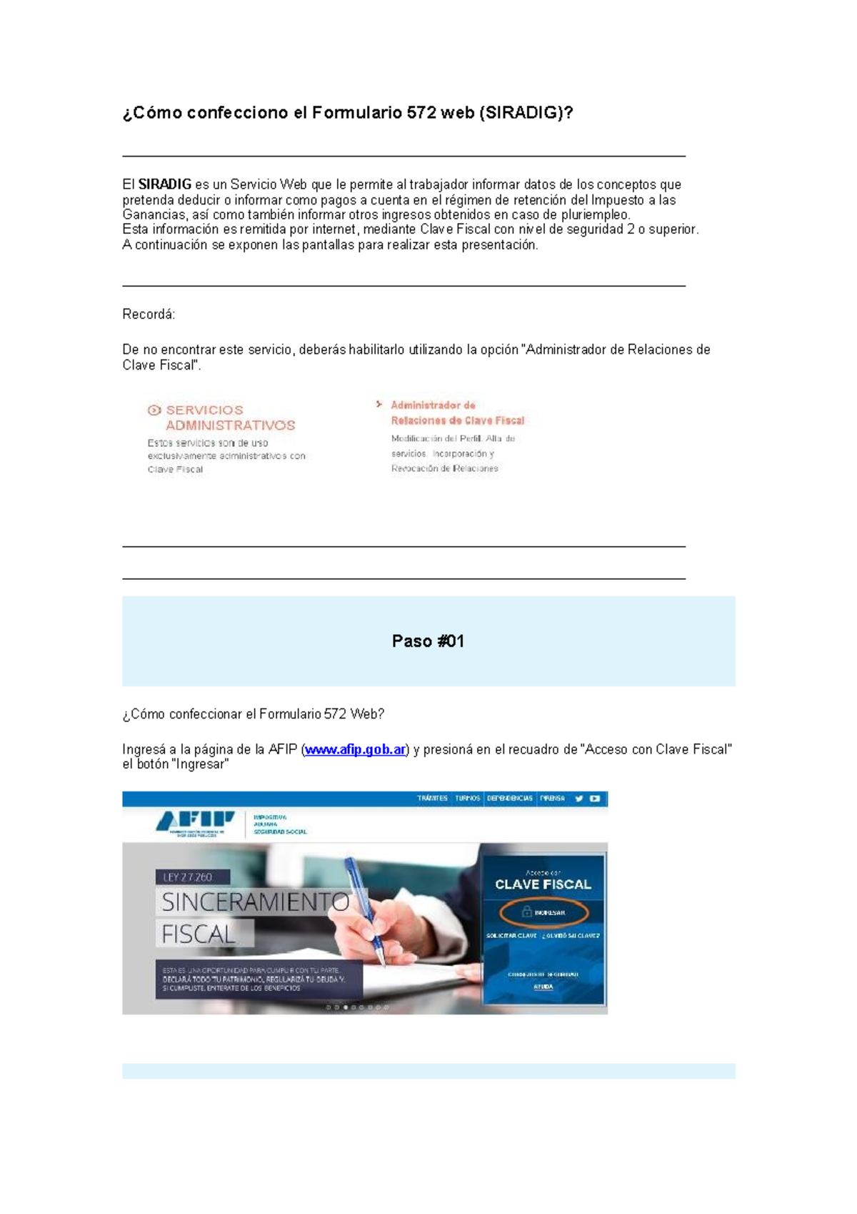 Formulario 572 Guia paso a paso - ¿Cómo confecciono el Formulario 572 ...