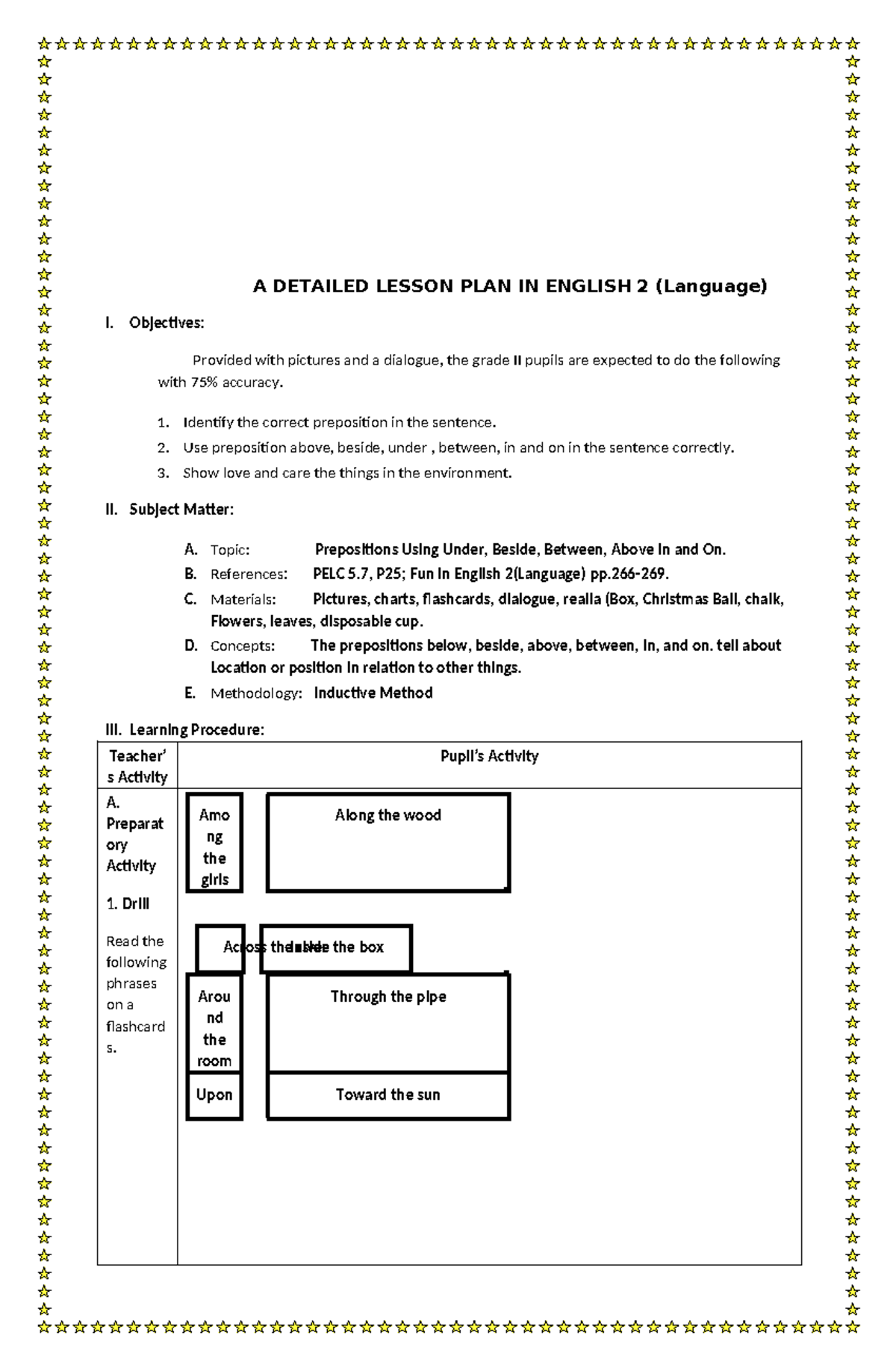 English 2 - Preposition is one of the most important lesson that ...