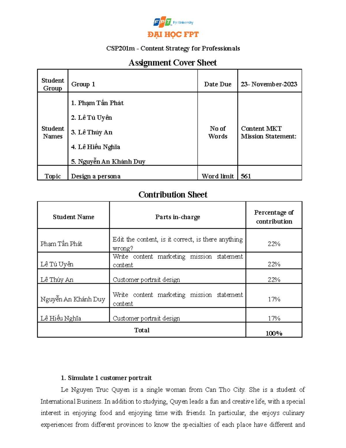 2. Group 1 MC1601 GA1 CSP201m - CSP201m - Content Strategy for ...