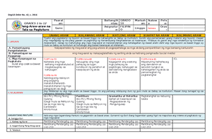 DLL Filipino 10-Aralin 2.4 - DepEd Order No. 42, s. 2016 GRADES 1 to 12 Pang-Araw-araw na Tala ...