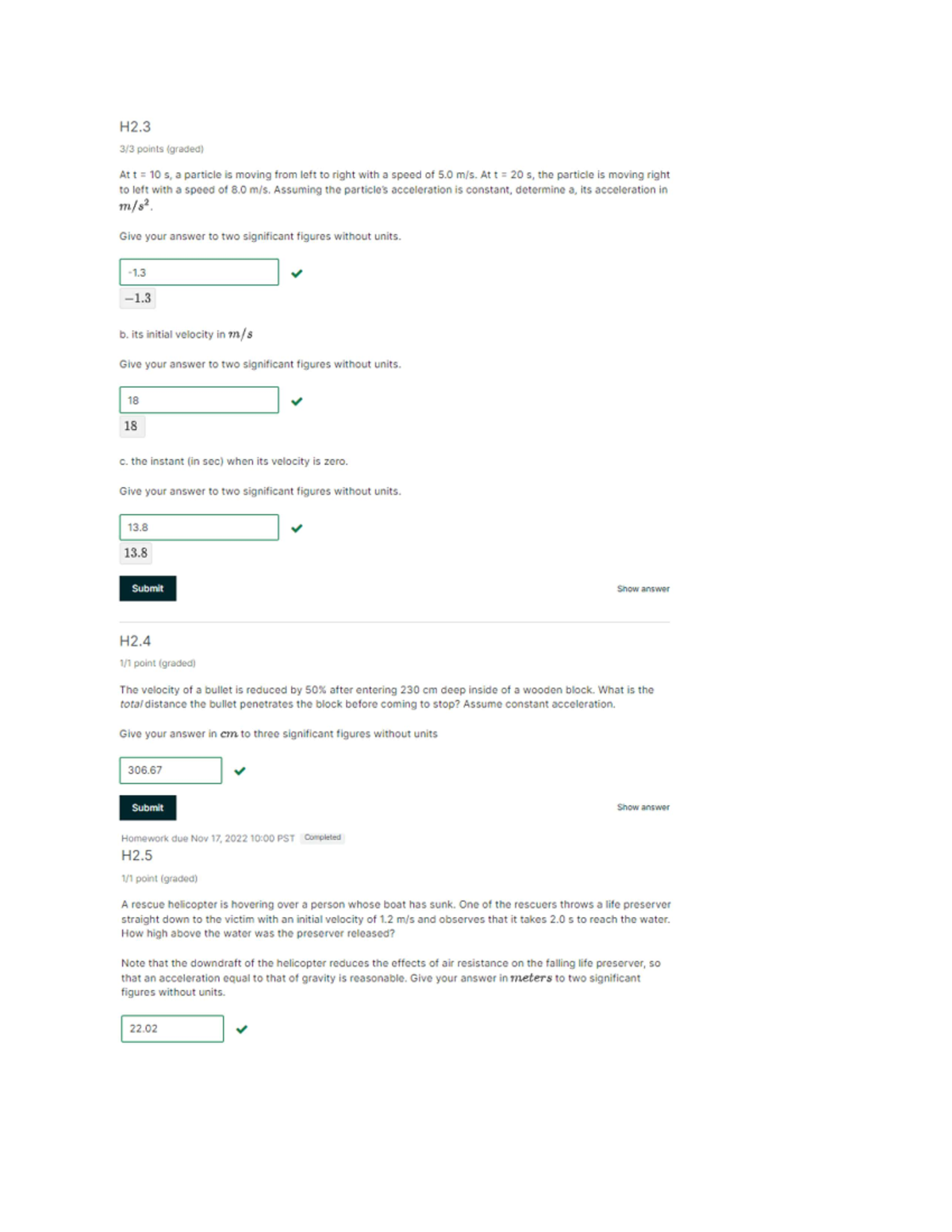 Week 2 problems part 2 - PHYS117 - Studocu