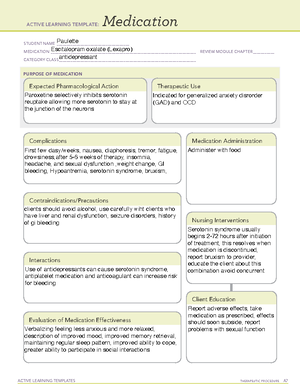 Drug card - Potassium Chloride (lab) - ACTIVE LEARNING TEMPLATES ...