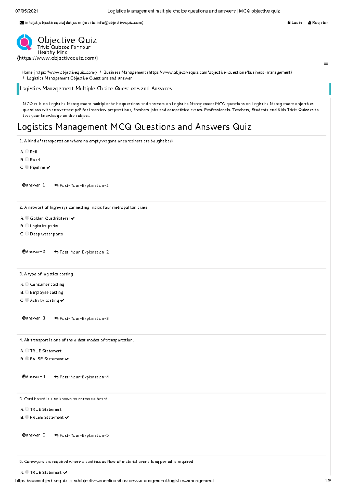 Logistics Management - Professionals, Teachers, Students and Kids ...