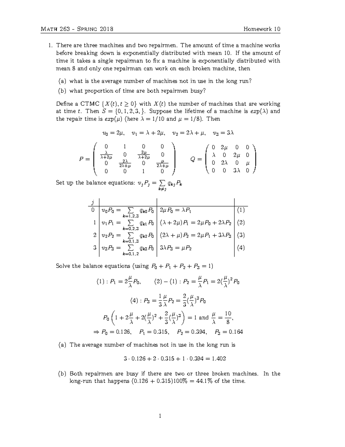 Homework 263 Solutions 10 - Math 263 - Spring 2018 Homework 10 There ...